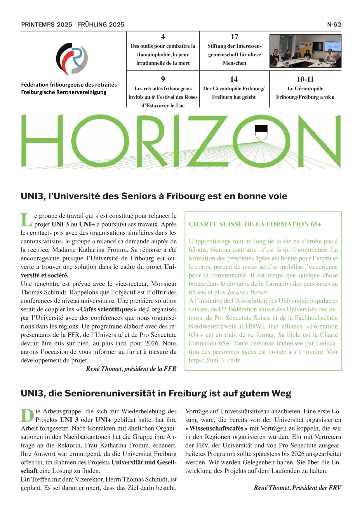 Journal Horizon | Bienvenue sur le site de la FFR-FRV
